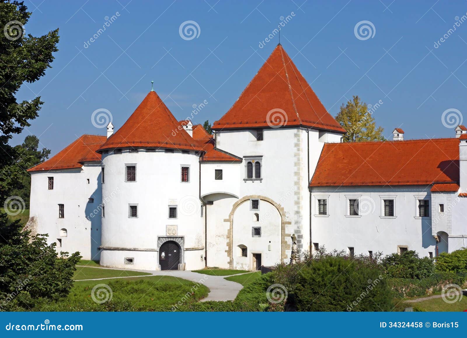 Varazdin castle stock photo. Image of castle, residence - 34324458
