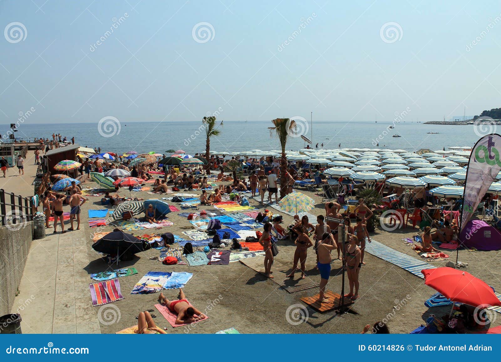 Varazze beach editorial photo. Image of tourism, varazze - 60214826