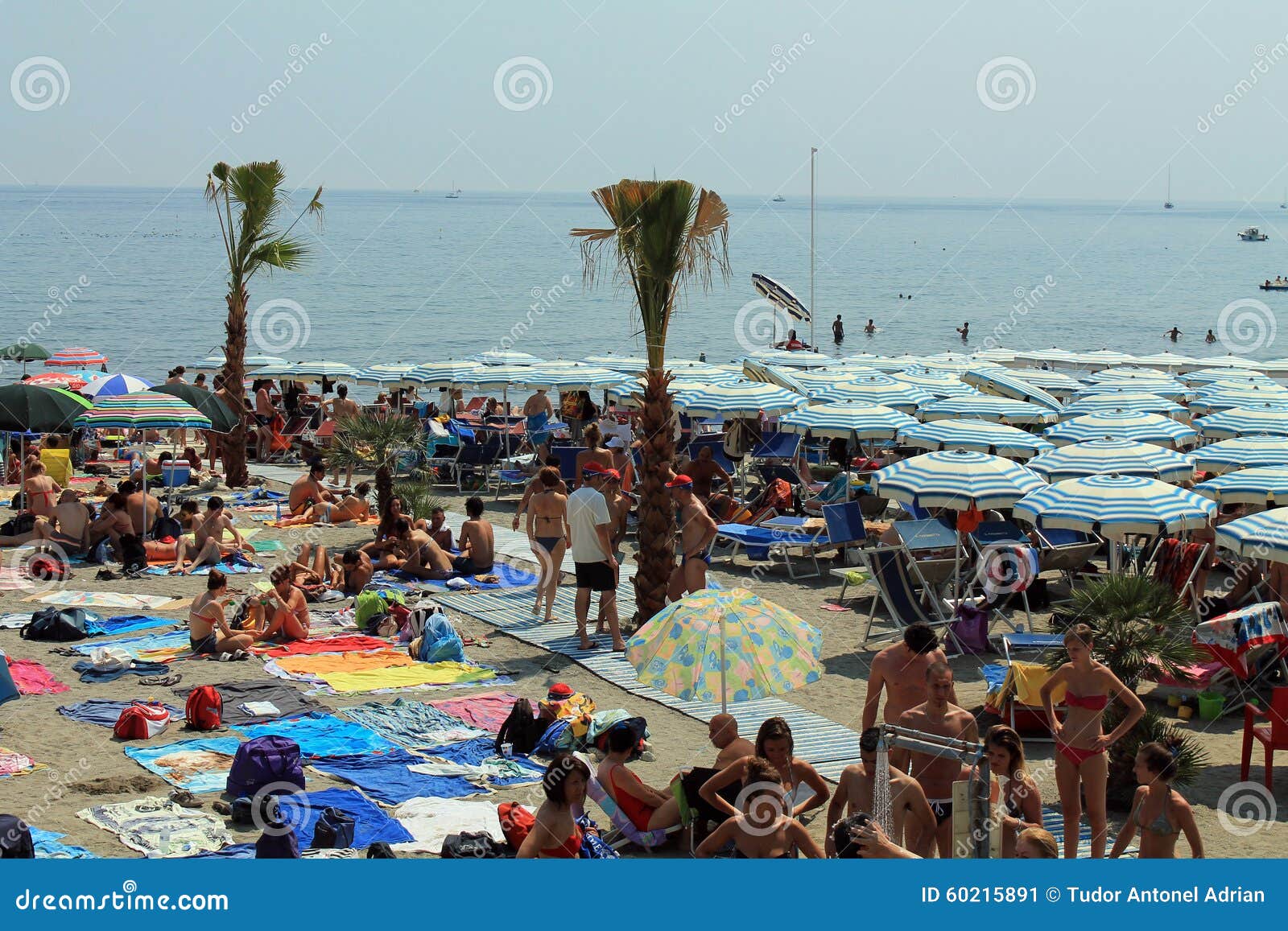 Varazze beach editorial photo. Image of beach, italy - 60215891