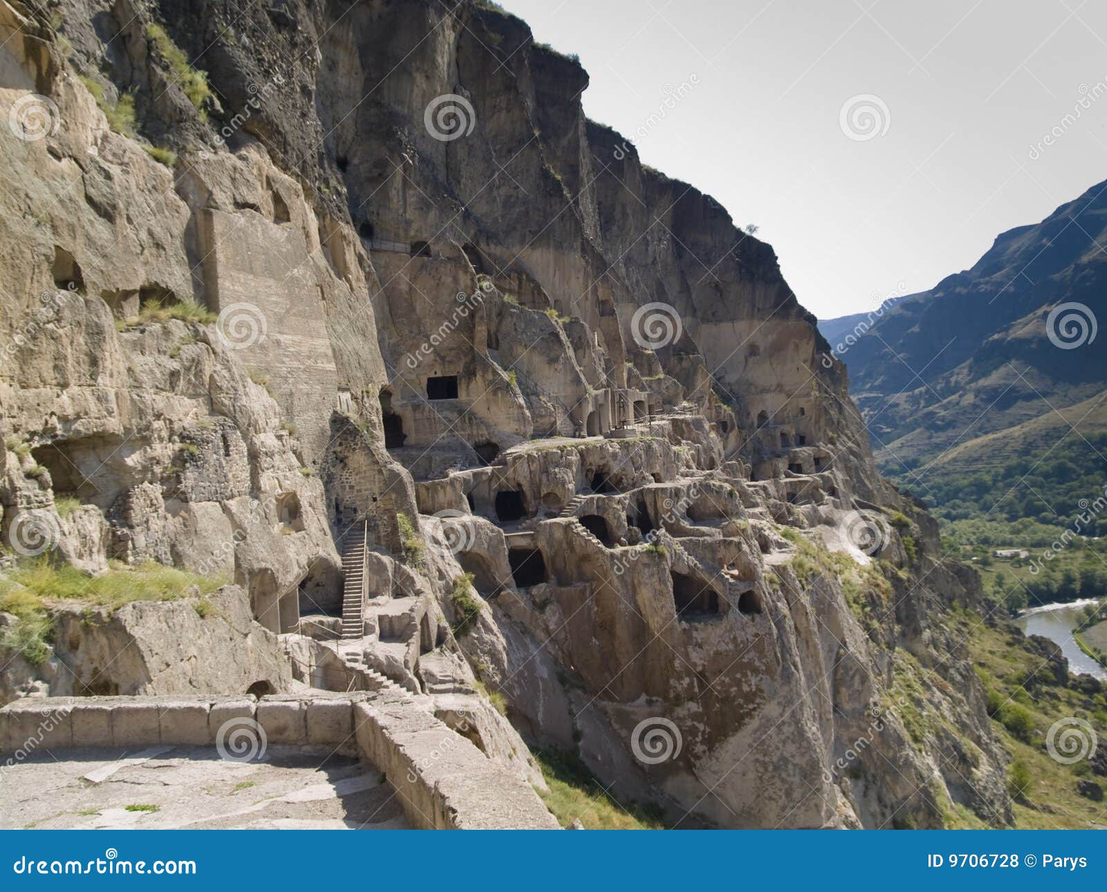 Vardzia stock photo. Image of craggy, prehistoric, history - 9706728