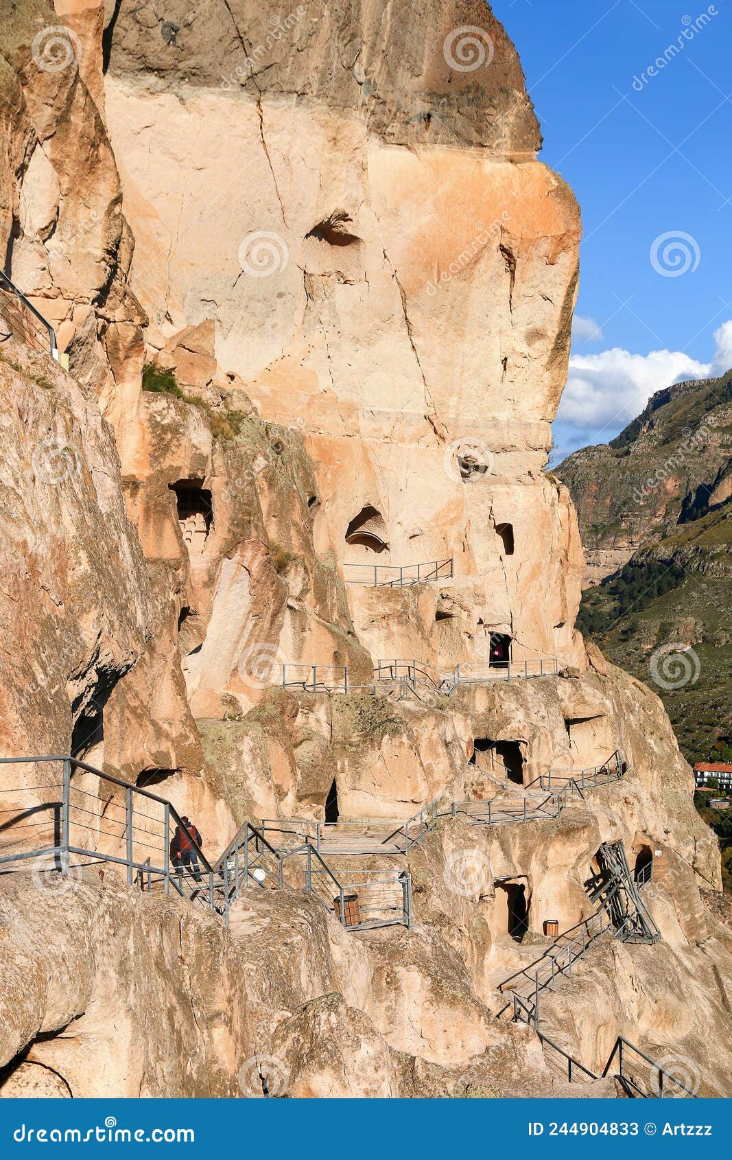 Vardzia cave monastery editorial stock photo. Image of history - 244904833