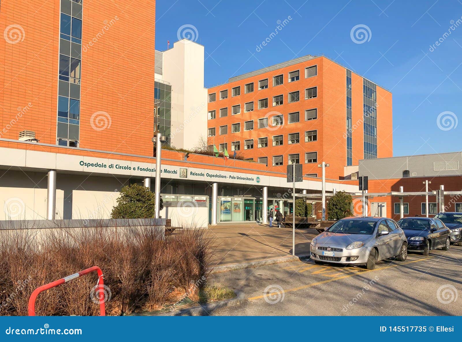 View of the Exterior of Circolo Hospital or Ospedale Di Circolo and ... View of the Exterior of Circolo Hospital or Ospedale Di Circolo and ...