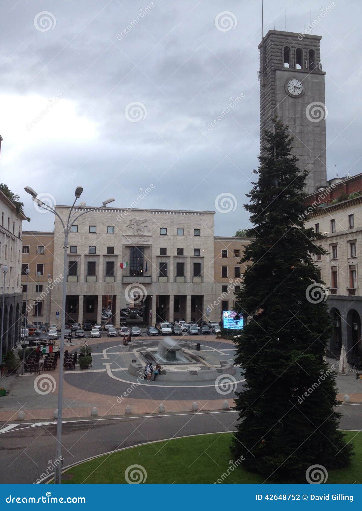 Varese, Piazza Monte Grappa Stock Photo - Image of town ...