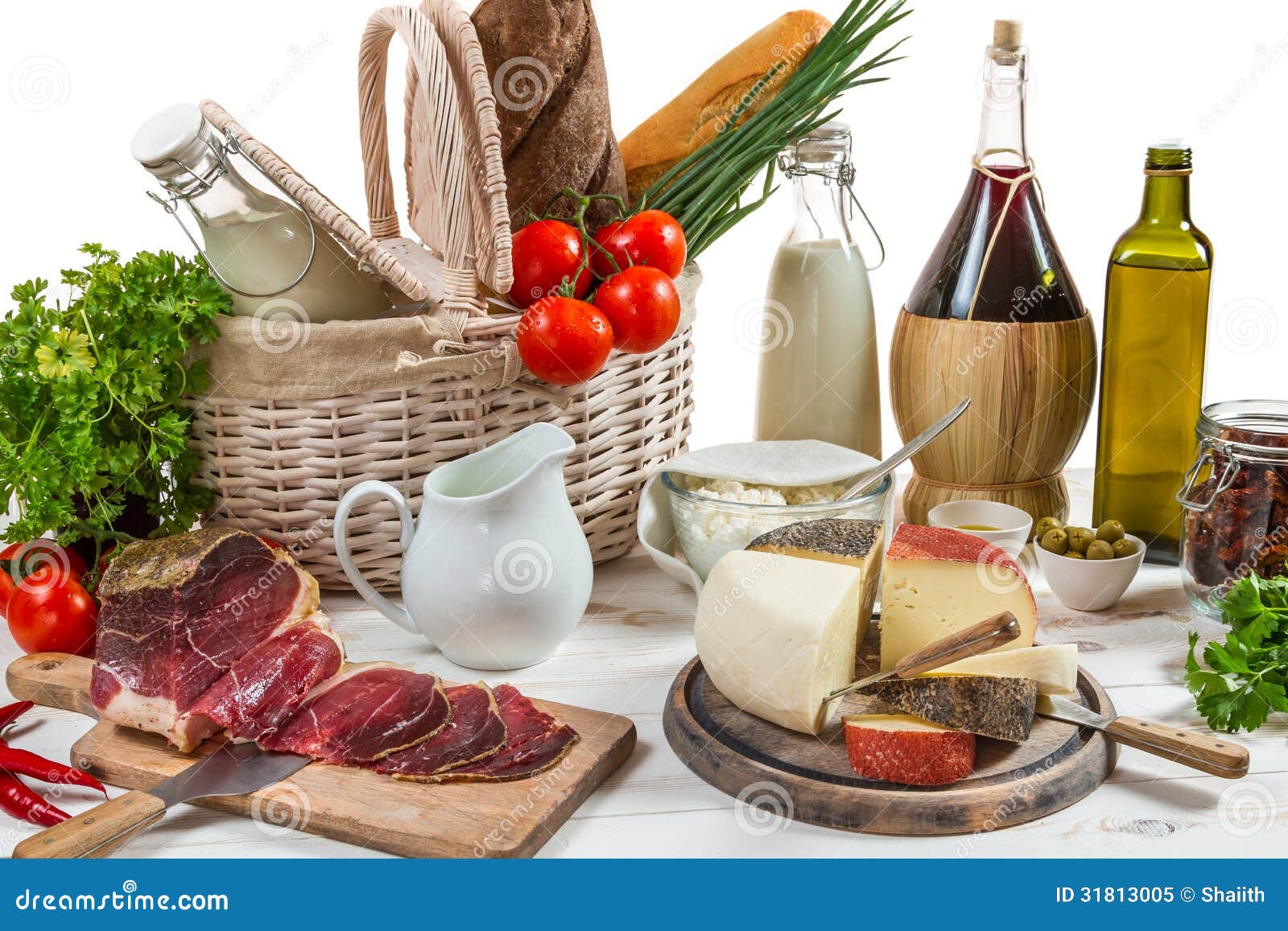 Vari Alimenti Freschi E Verdure Immagine Stock - Immagine di ...