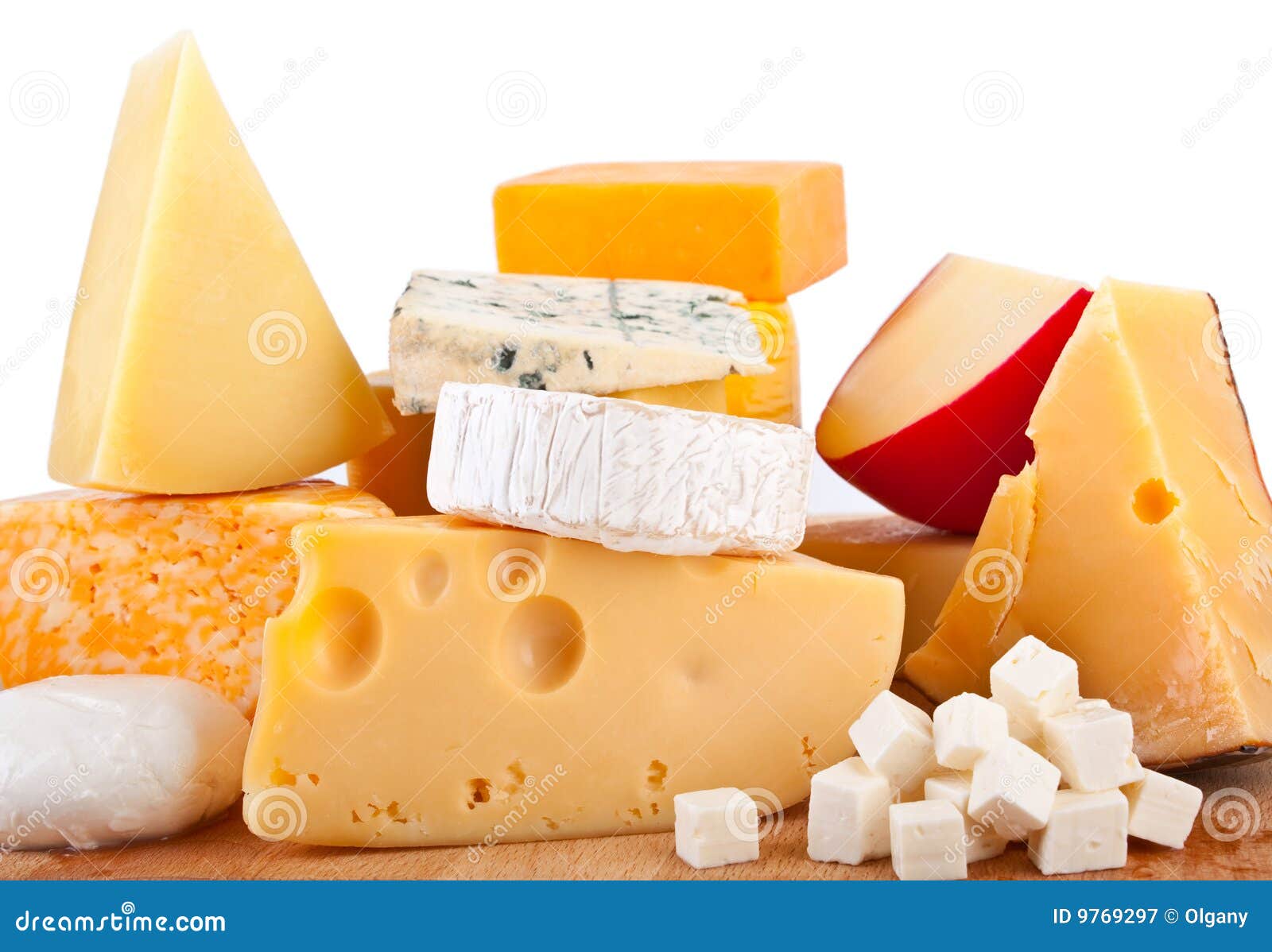 Vari tipi di formaggi immagine stock. Immagine di gastronomia - 9769297