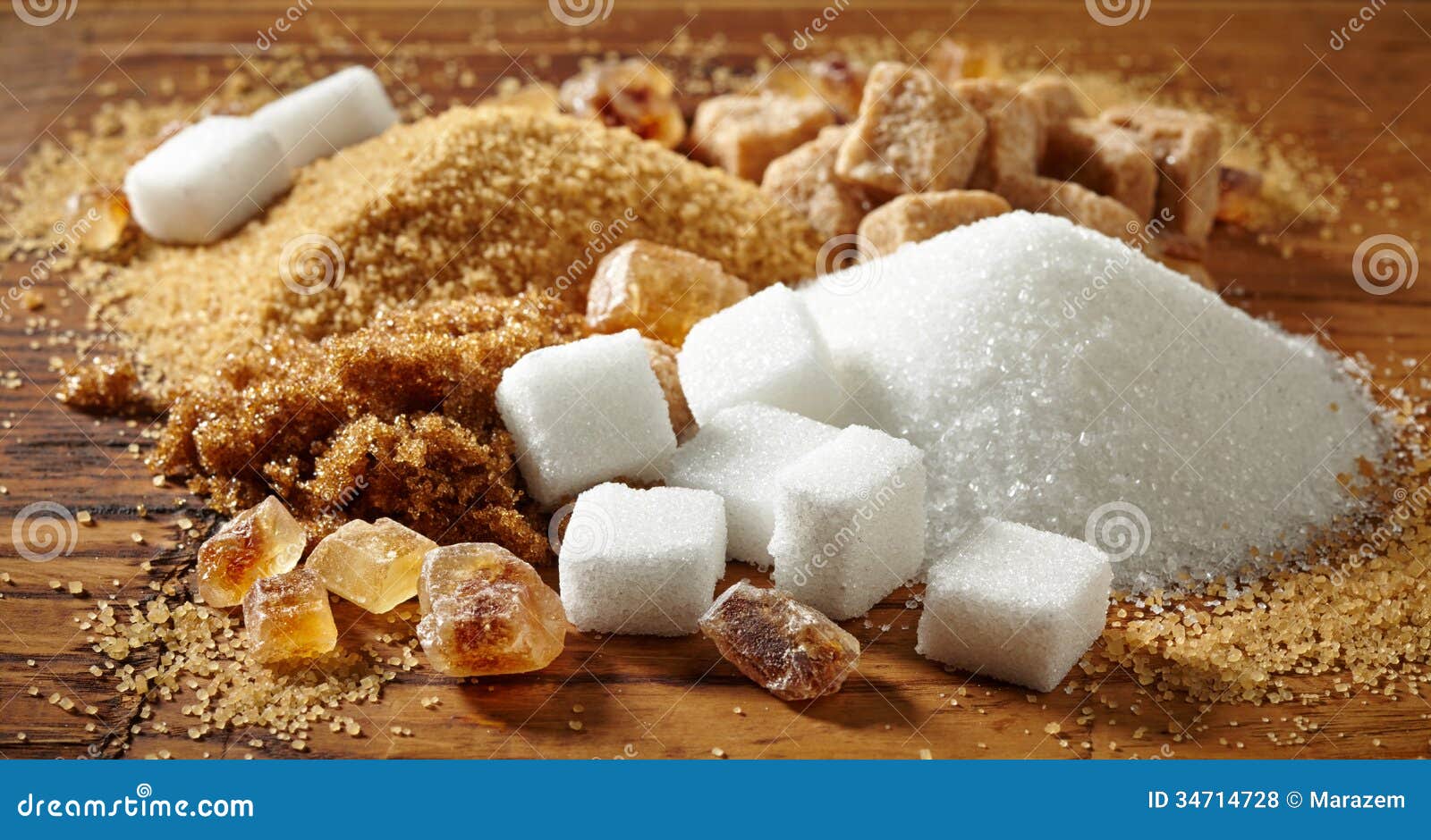 Vari tipi di zuccheri fotografia stock. Immagine di cuoco - 34714728