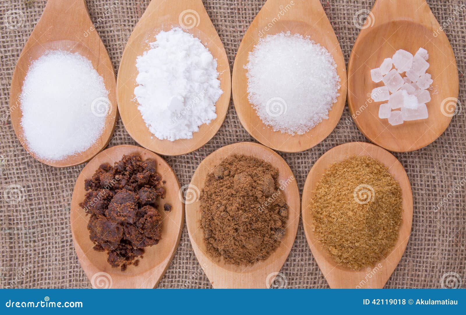 Vari tipi di zuccheri X fotografia stock. Immagine di serv - 42119018