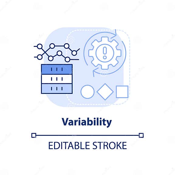 Variability Light Blue Concept Icon Stock Vector - Illustration of ...