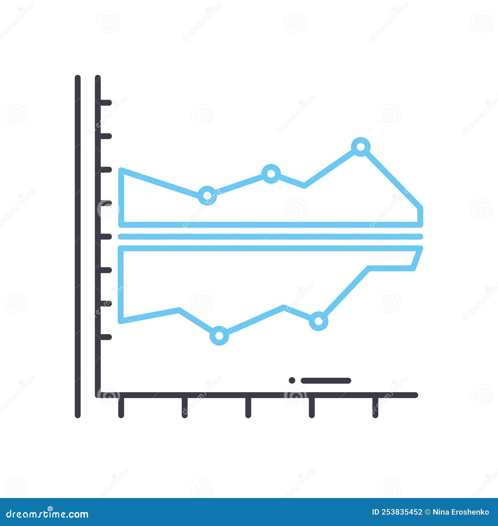 Variability Line Icon, Outline Symbol, Vector Illustration, Concept ...