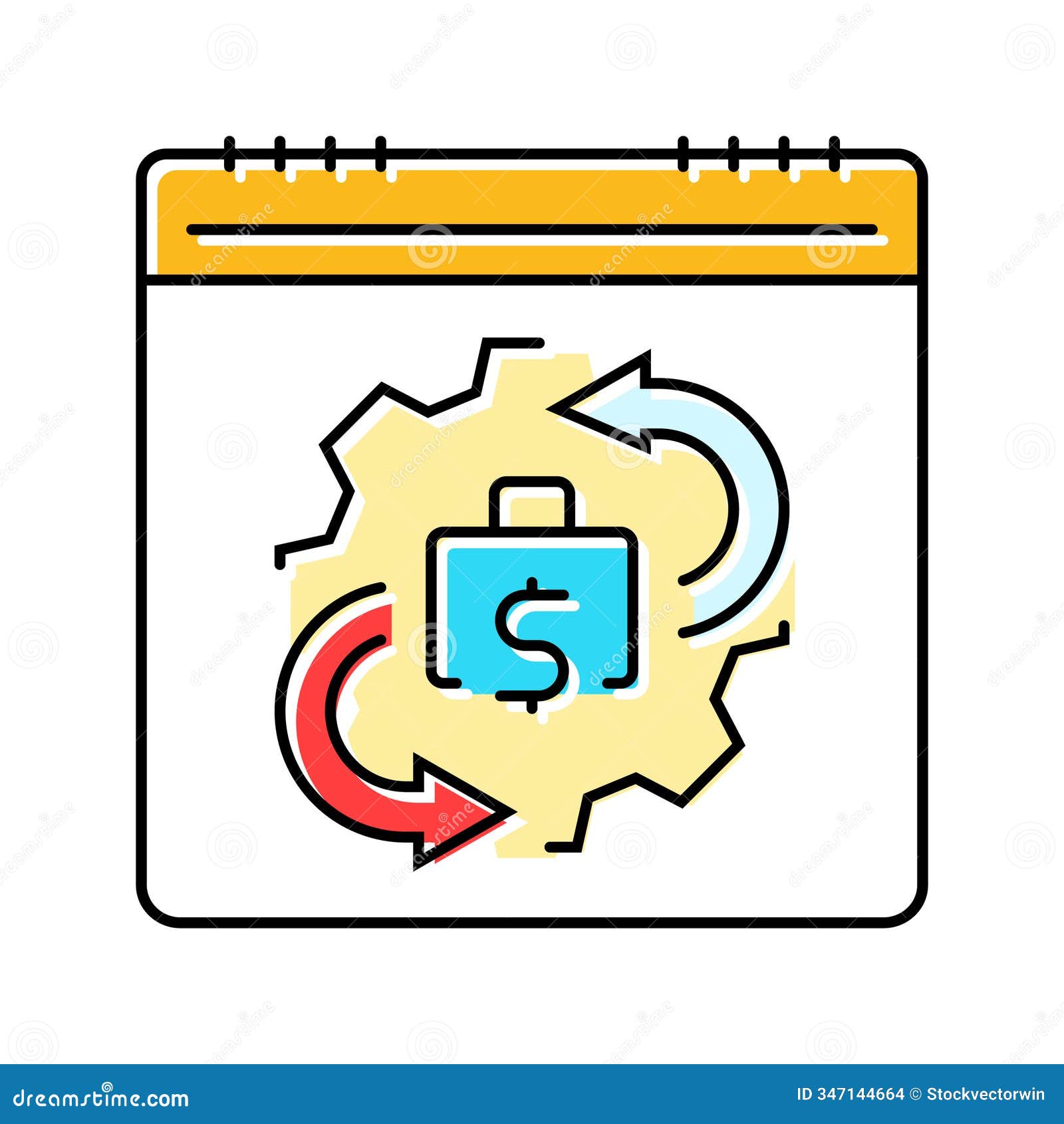Variable Expenses Budget Planning Color Icon Vector Illustration Stock ...