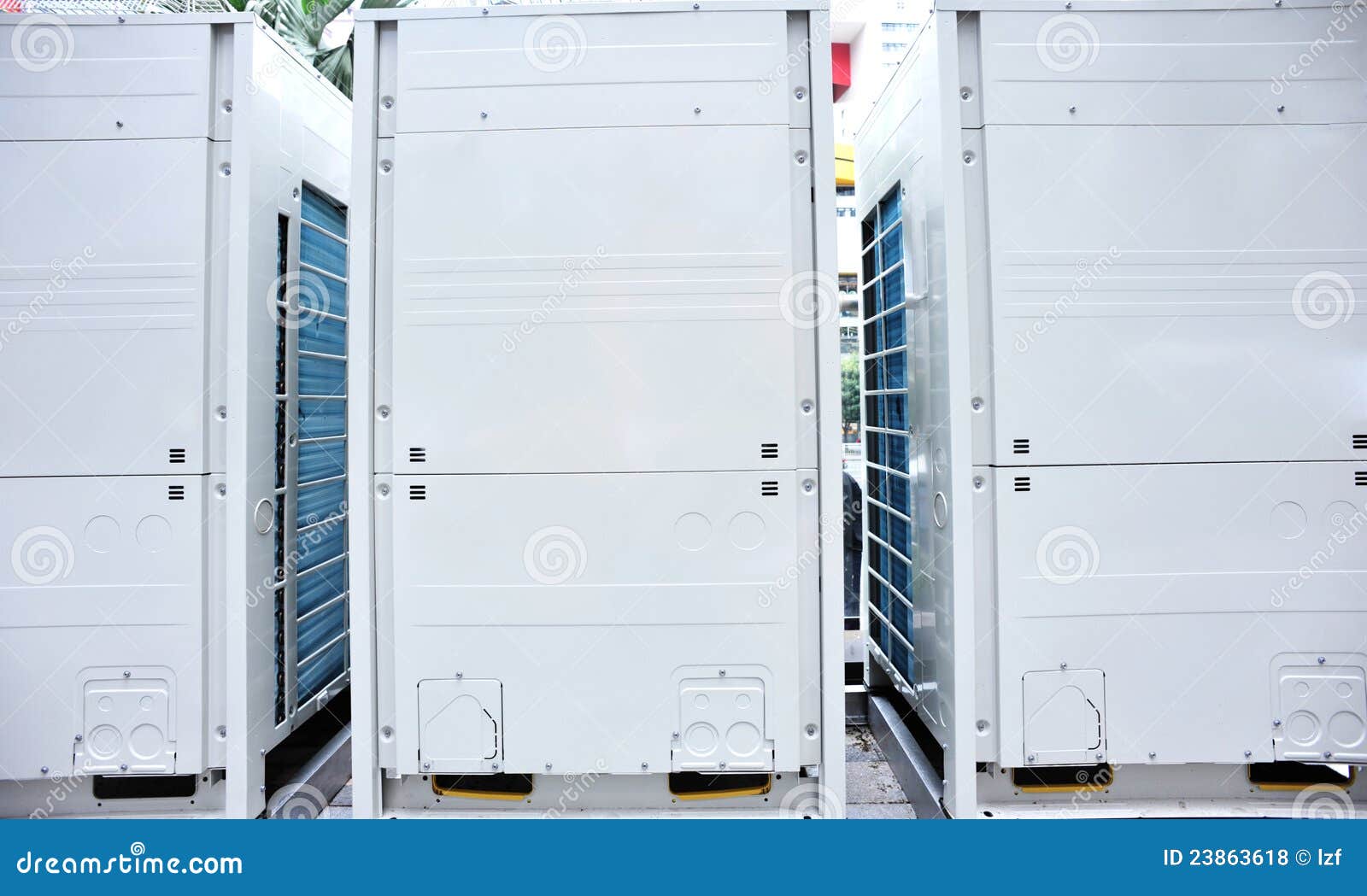 Variable Frequency Air Conditioning Stock Photo - Image of fanned ...