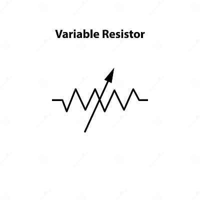 Variable Resistor. Electronic Symbol. Illustration of Basic Circuit ...