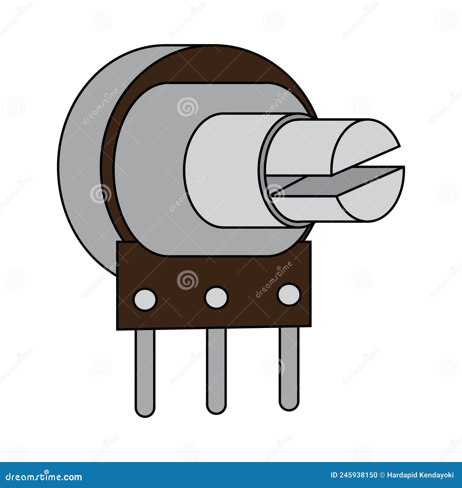 Variable Resistor stock vector. Illustration of variable - 245938150