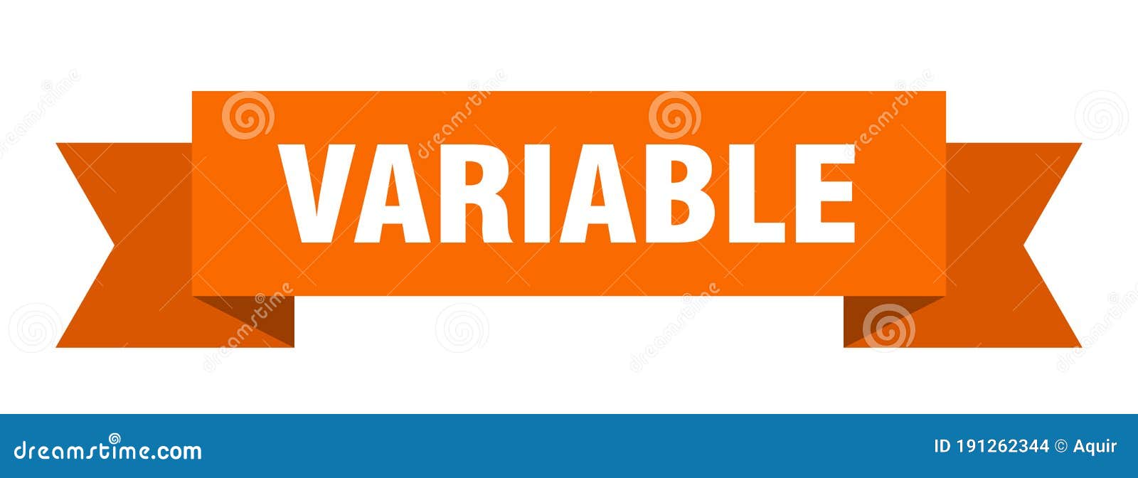 Variable ribbon. stock vector. Illustration of sticker - 191262344
