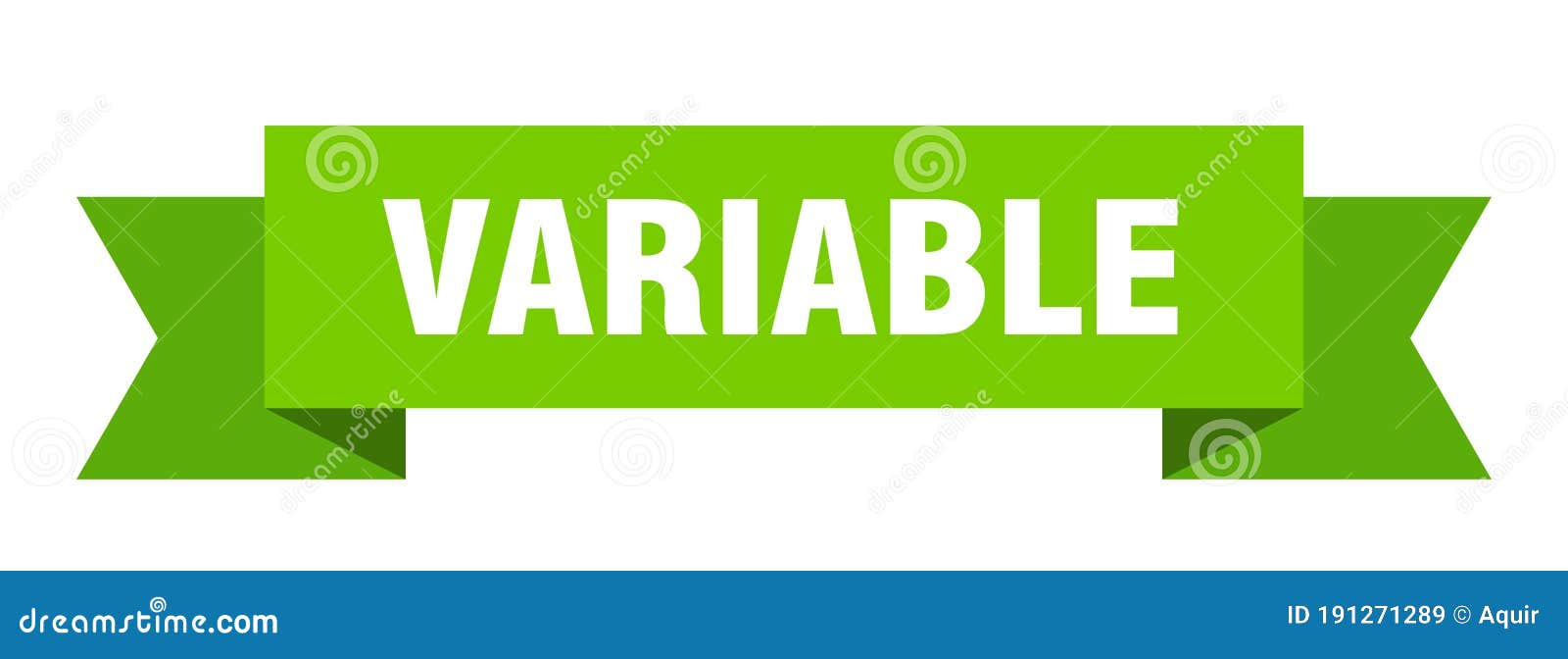 Variable ribbon. stock vector. Illustration of sign - 191271289