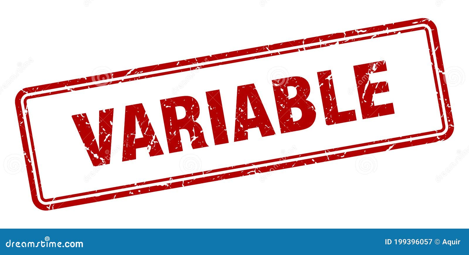 Variable stamp stock vector. Illustration of square - 199396057