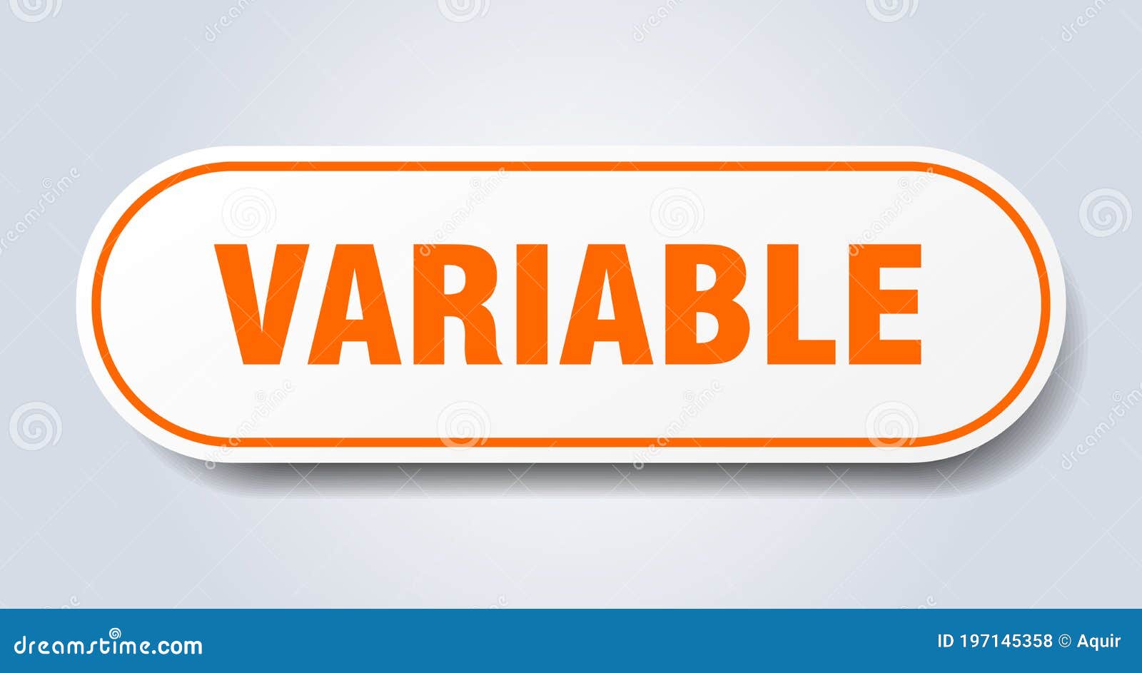 Variable Sticker. Variable Sign Set. Cartoon Vector | CartoonDealer.com ...