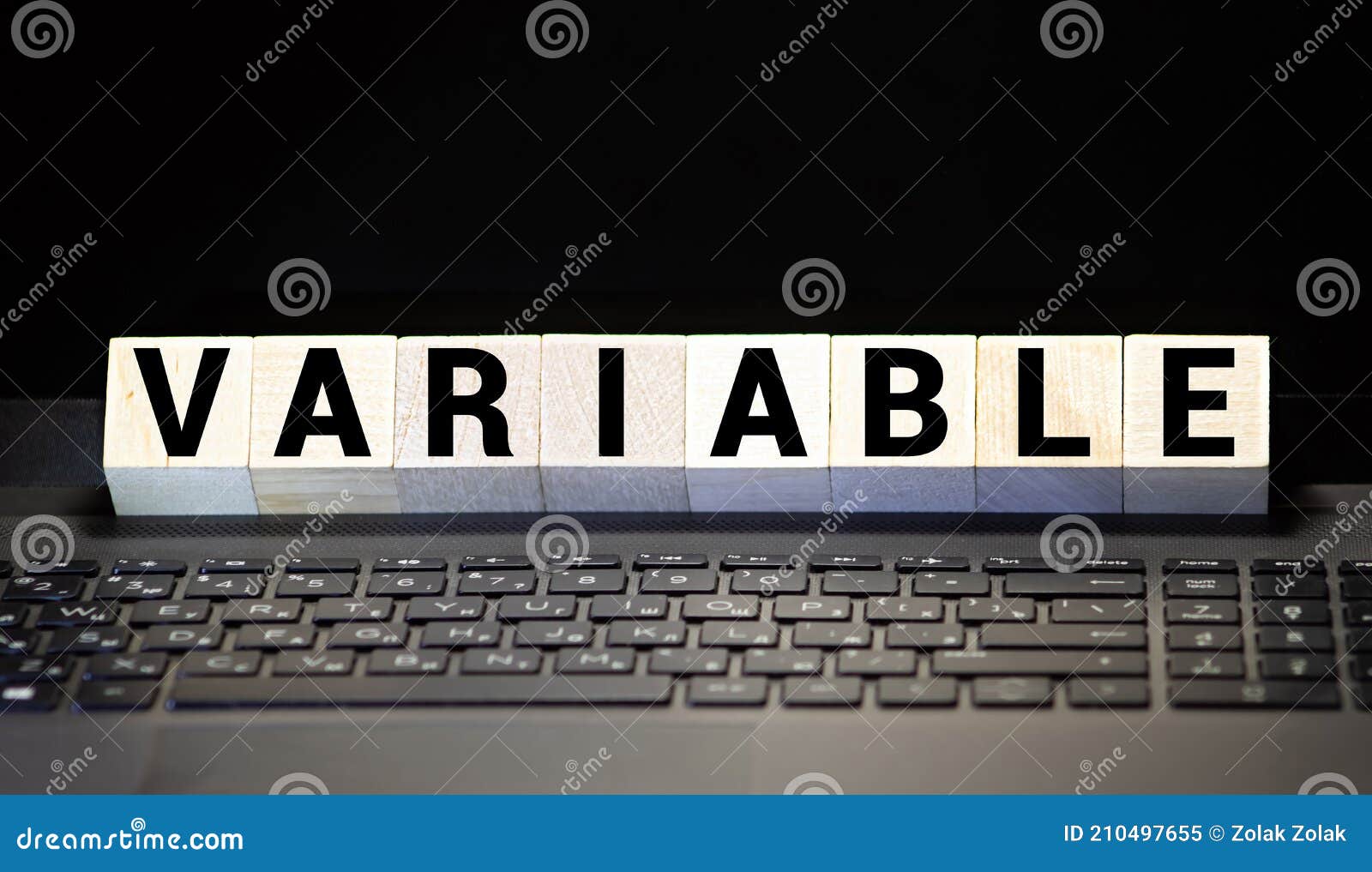 Variable Word in Wooden Cube Stock Image - Image of note, dictionary ...