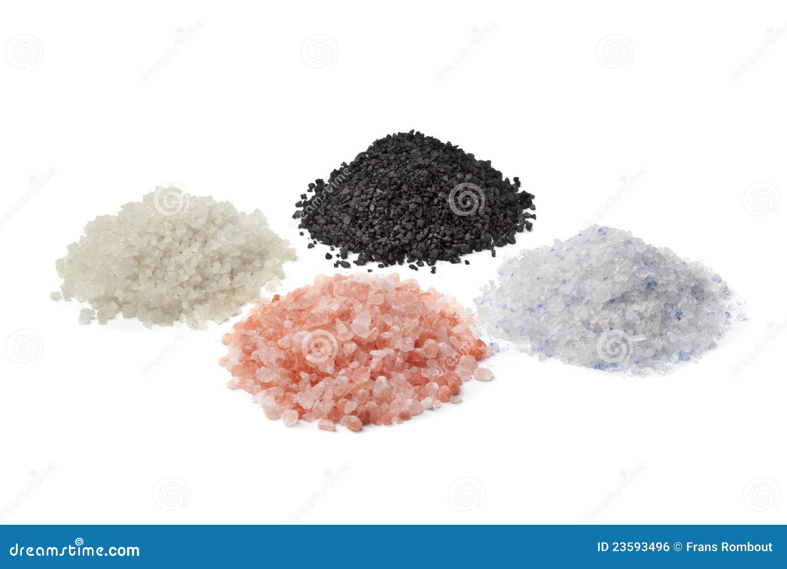 Variación De Cuatro Tipos De Sal Foto de archivo - Imagen de ...