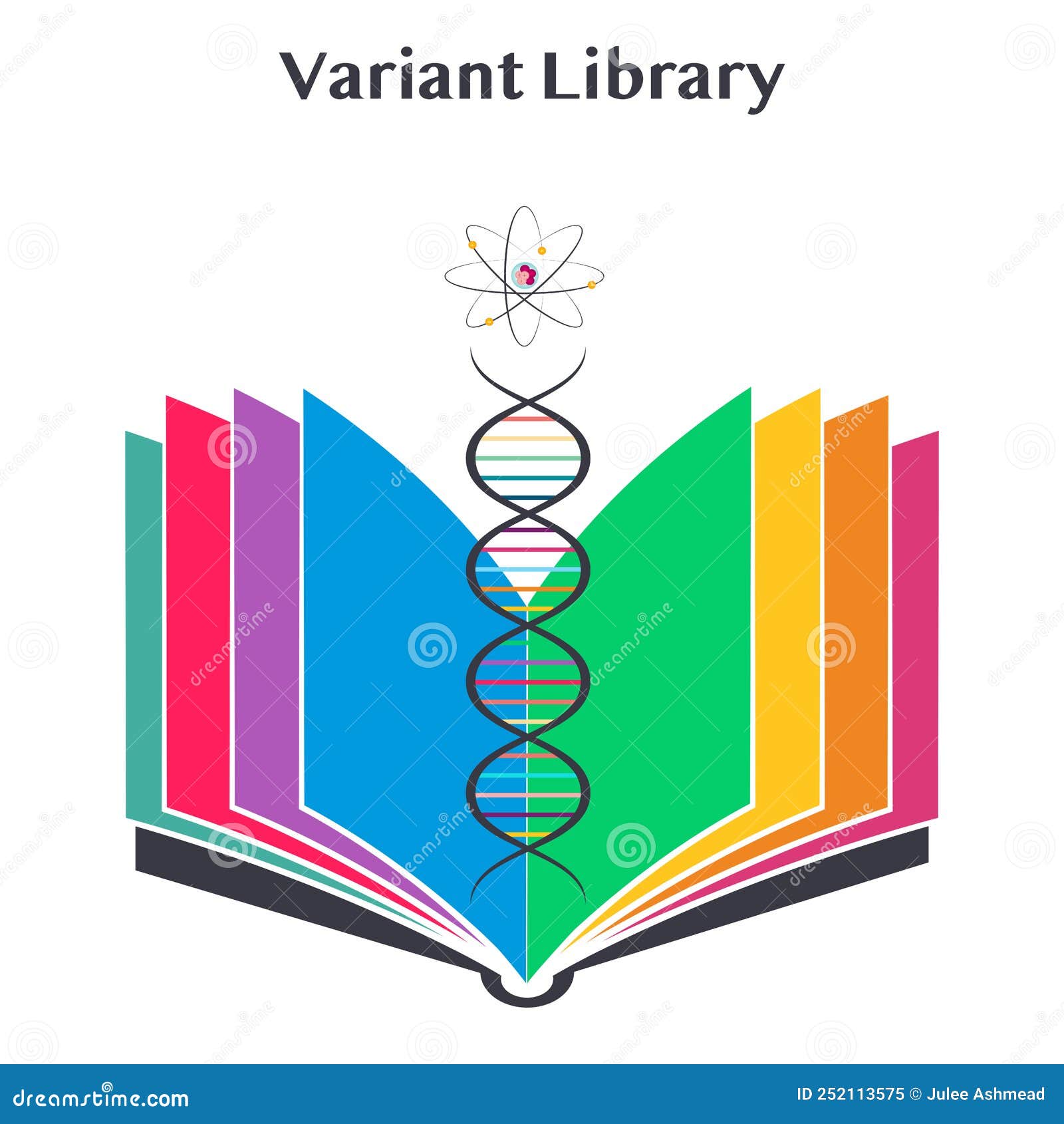 Genetic Variant Educational Science Vector Illustration Graphic ...