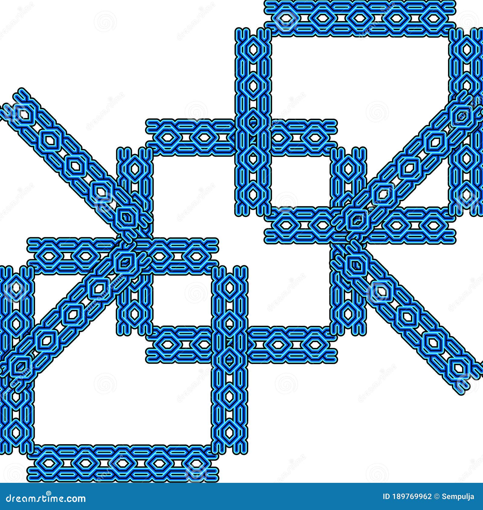 Pattern Braided the Braid of the Lines Stock Illustration ...