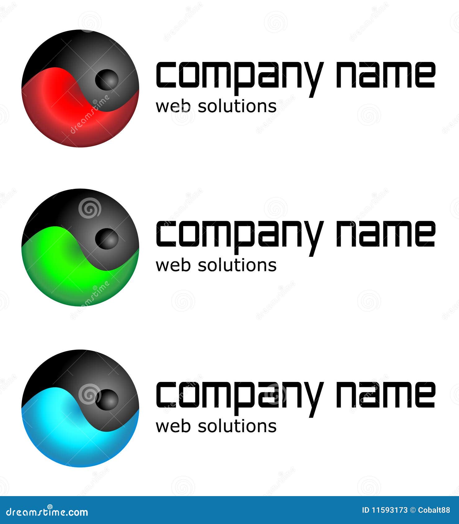 Variante Tricolor Del Proyecto De La Insignia Ilustración del Vector ...