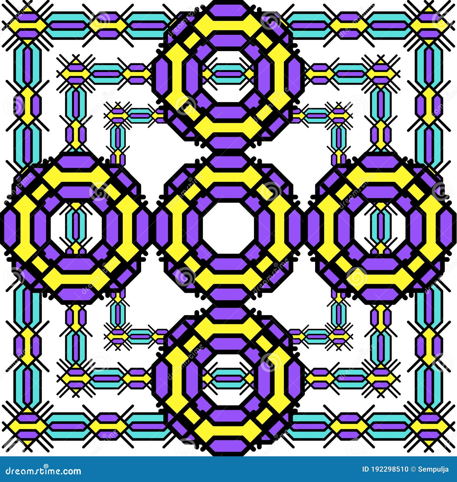 Pattern a Multi Colored Braided Stripe Made of Lines Stock Illustration ...