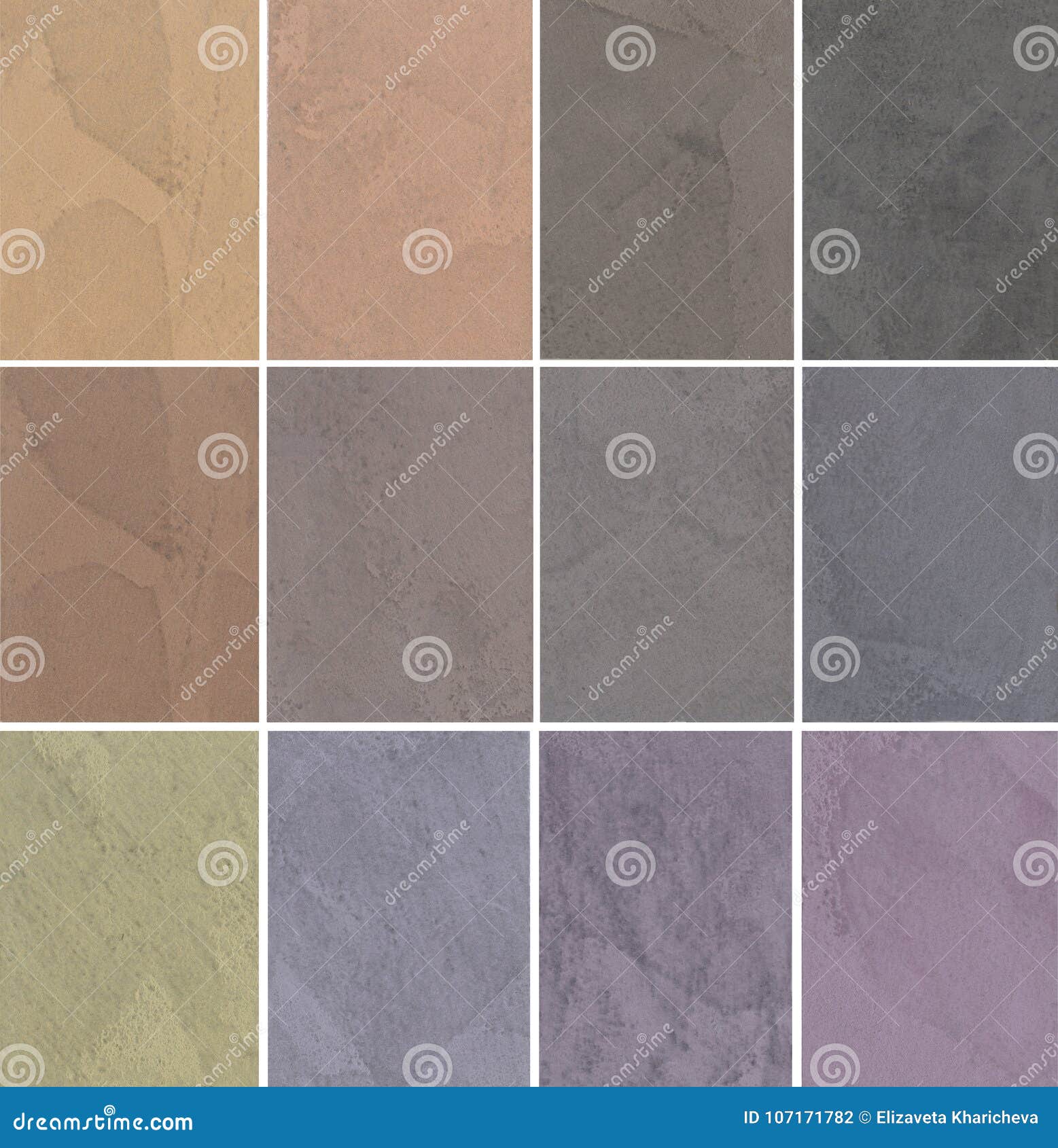 Variants of Texture of Plaster, Decorative Coating for Walls Stock ...