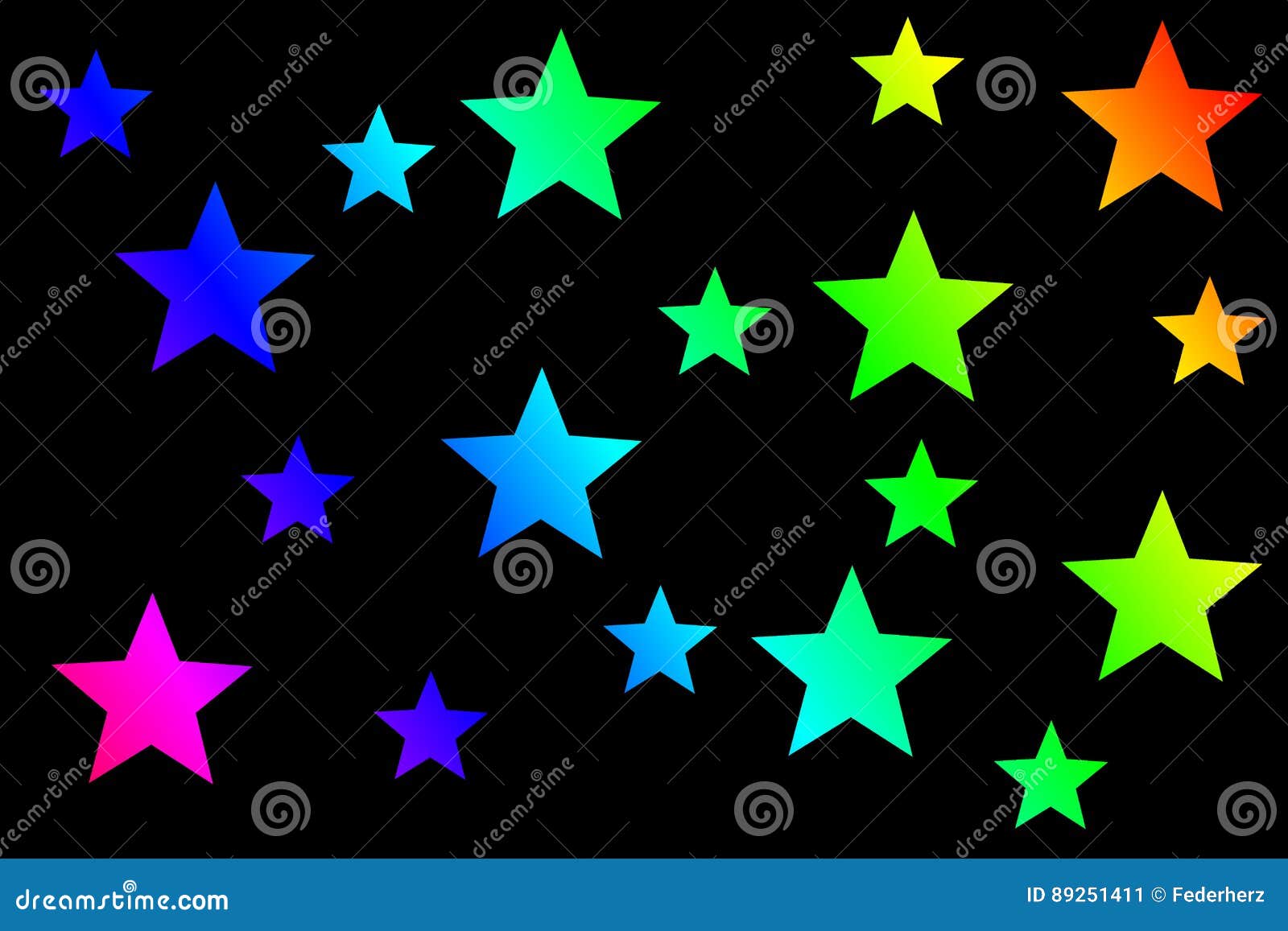 Varias estrellas stock de ilustración. Ilustración de magenta - 89251411