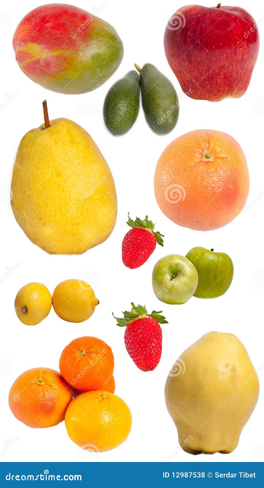 Varias frutas foto de archivo. Imagen de dieta, fresa - 12987538