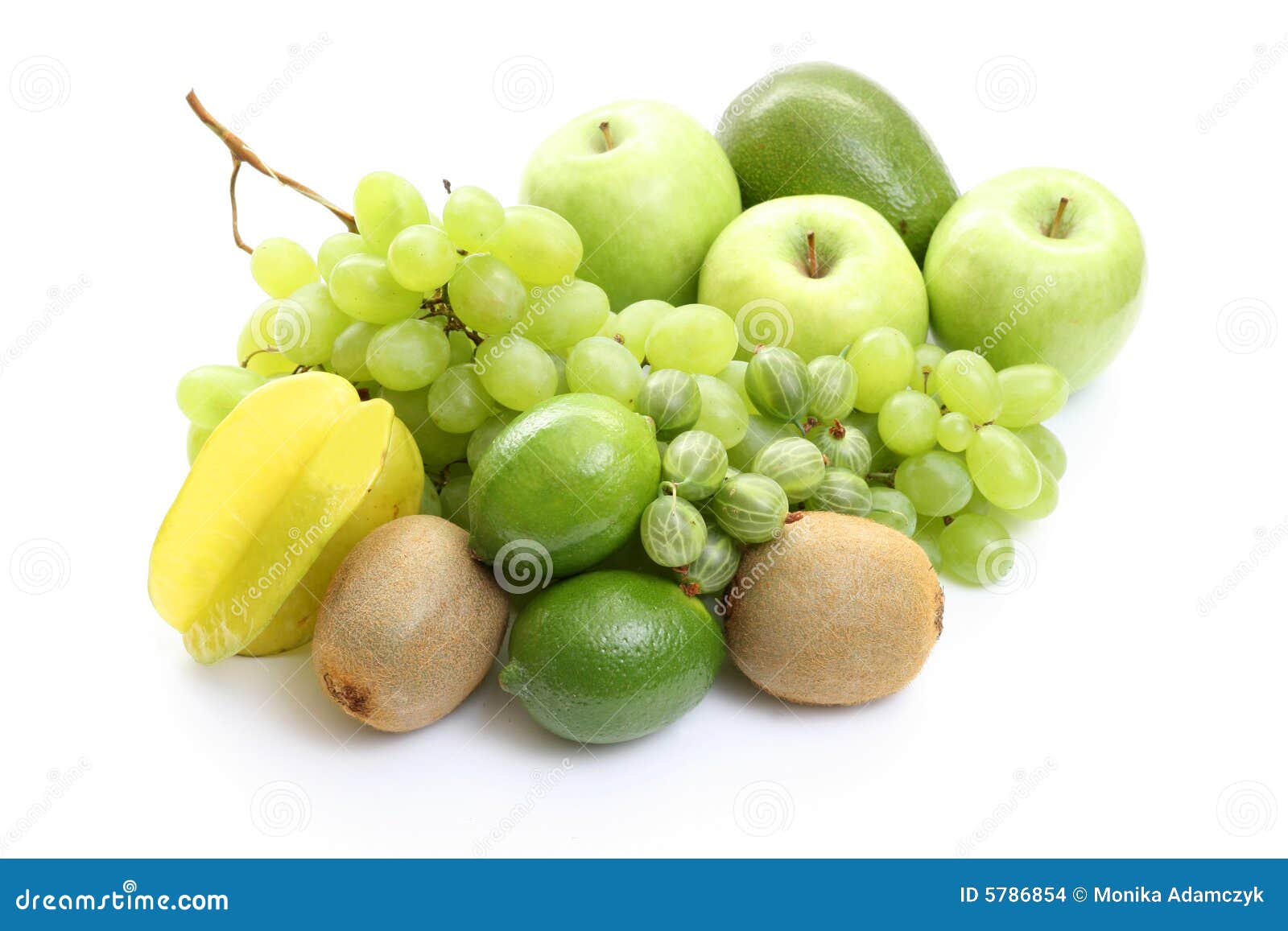 Varias Frutas Verdes Imagenes de archivo - Imagen: 5786854