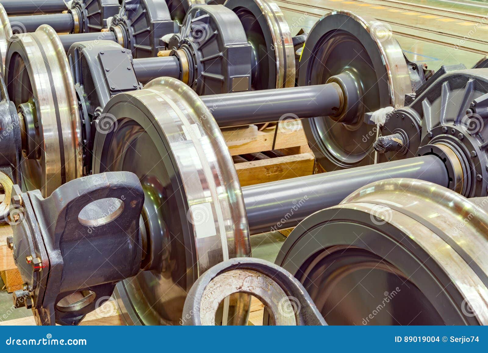 Varias Ruedas Del Ferrocarril Foto de archivo - Imagen de tren ...