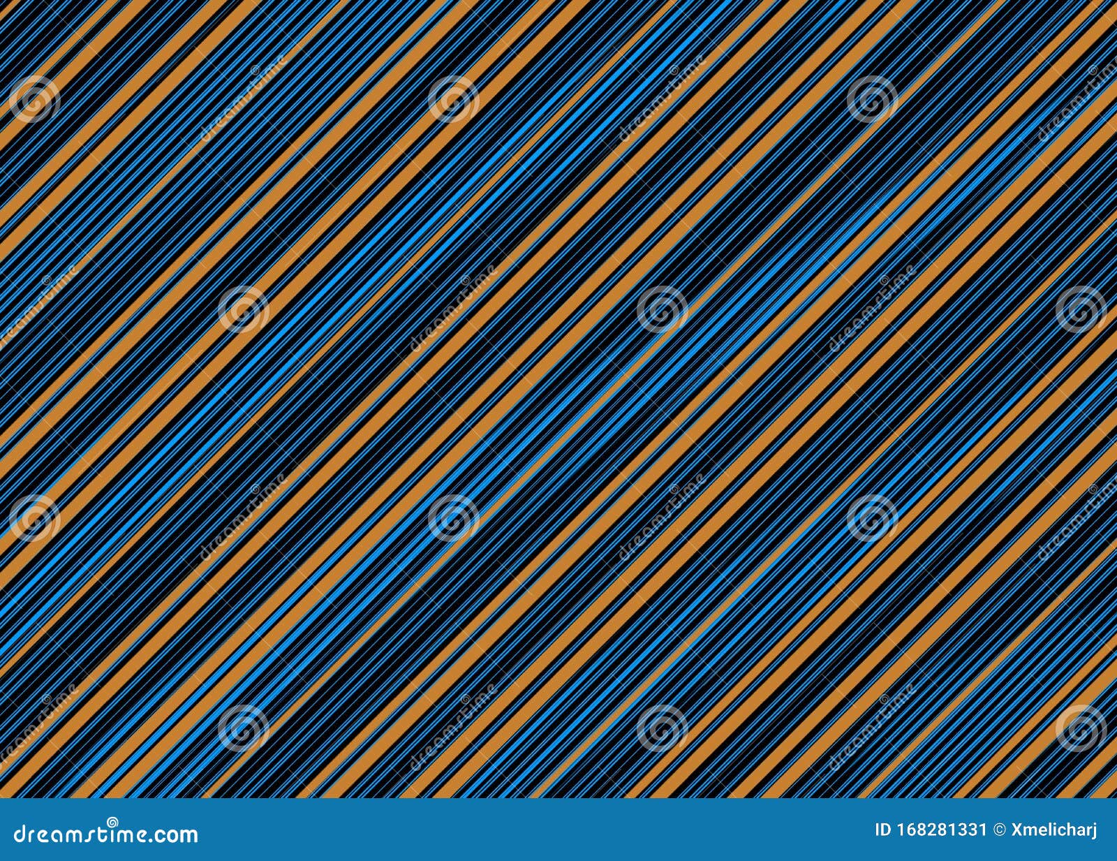 Orange And Blue Striped Background