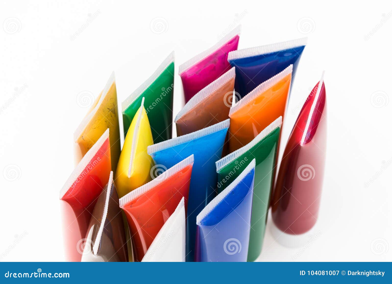 Different Colors Inside Transparent Tubes Stock Image - Image of white ...
