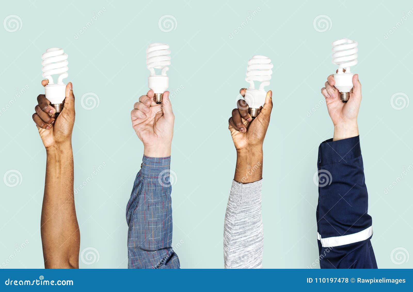 Variation Hands Holding Led Lights Stock Photo - Image of people ...