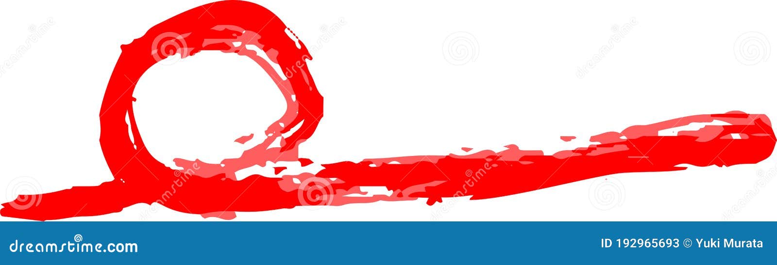 Variation of Handwritten Horizontal Red Lines Stock Vector ...