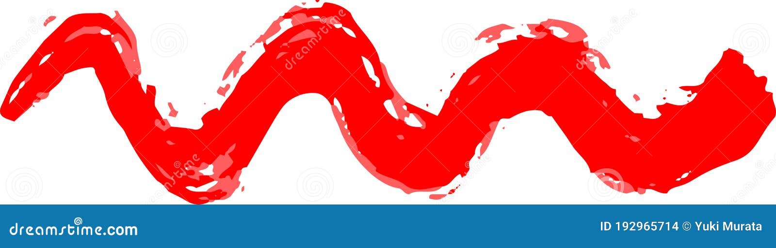 Variation of Handwritten Horizontal Red Lines Stock Vector ...