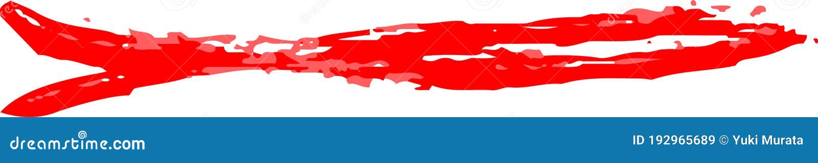 Variation of Handwritten Horizontal Red Lines Stock Vector ...