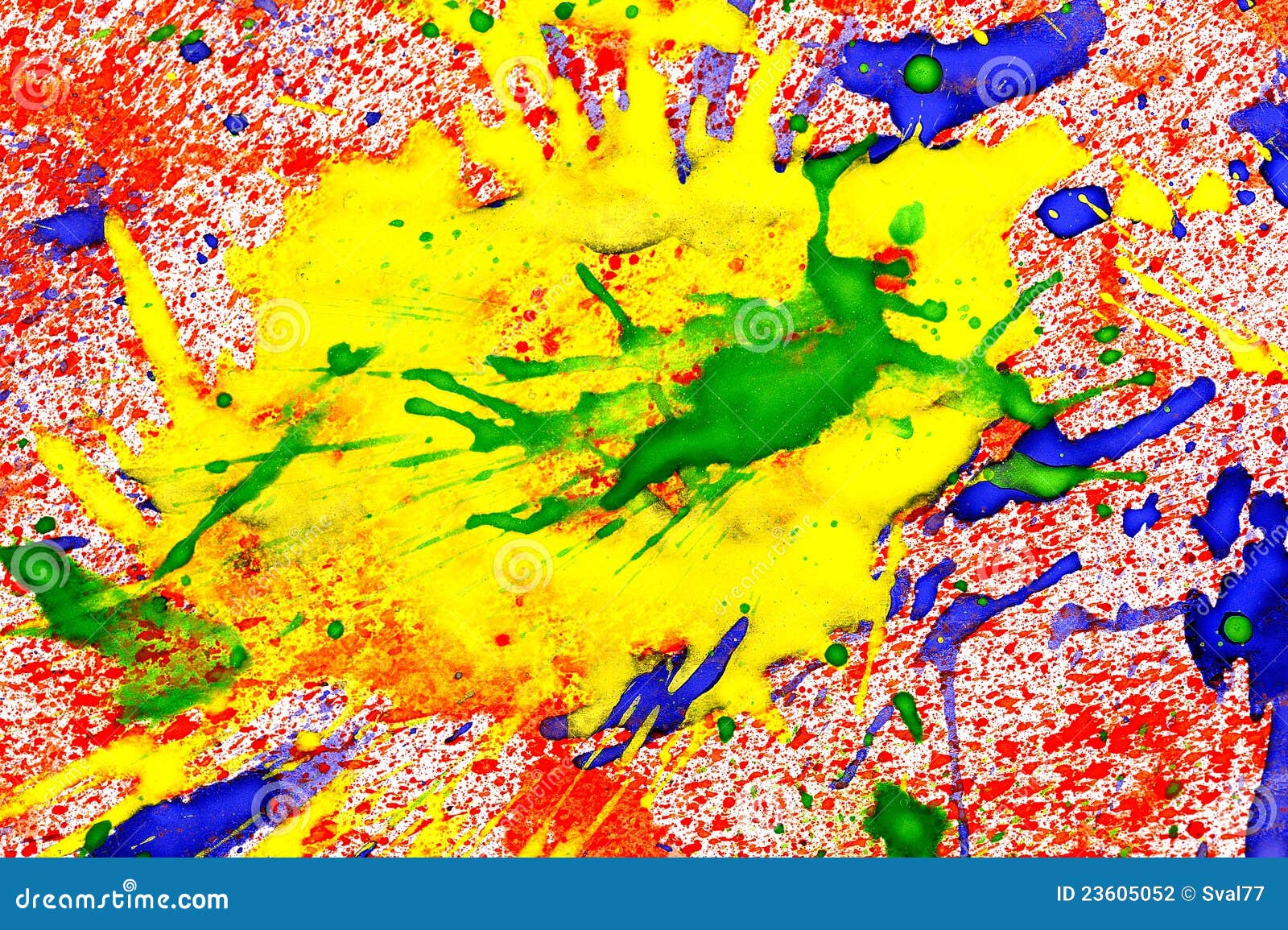 Varicolored drops on paper stock illustration. Illustration of bend ...