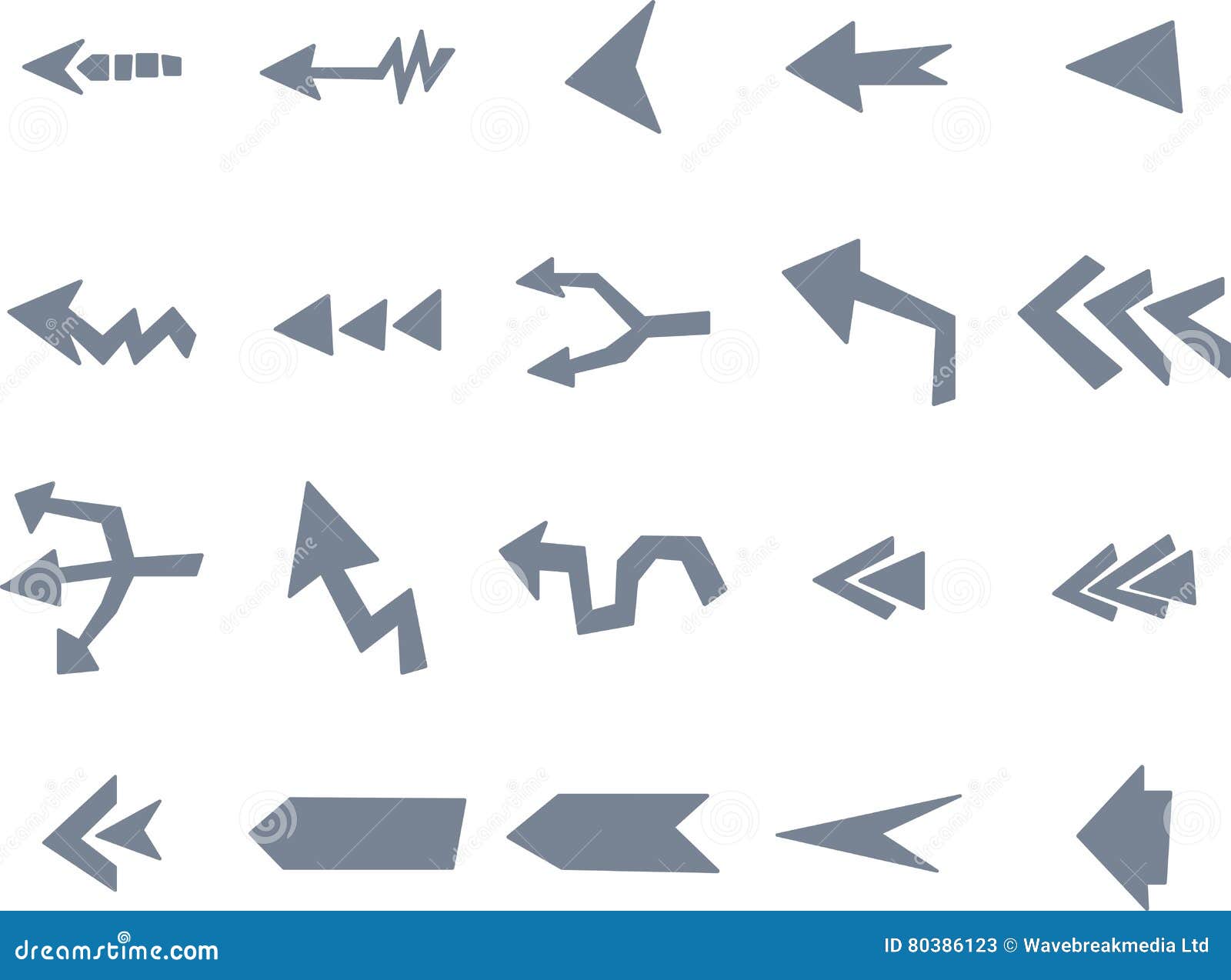 Varie Icone Del Segno Della Freccia Illustrazione di Stock ...