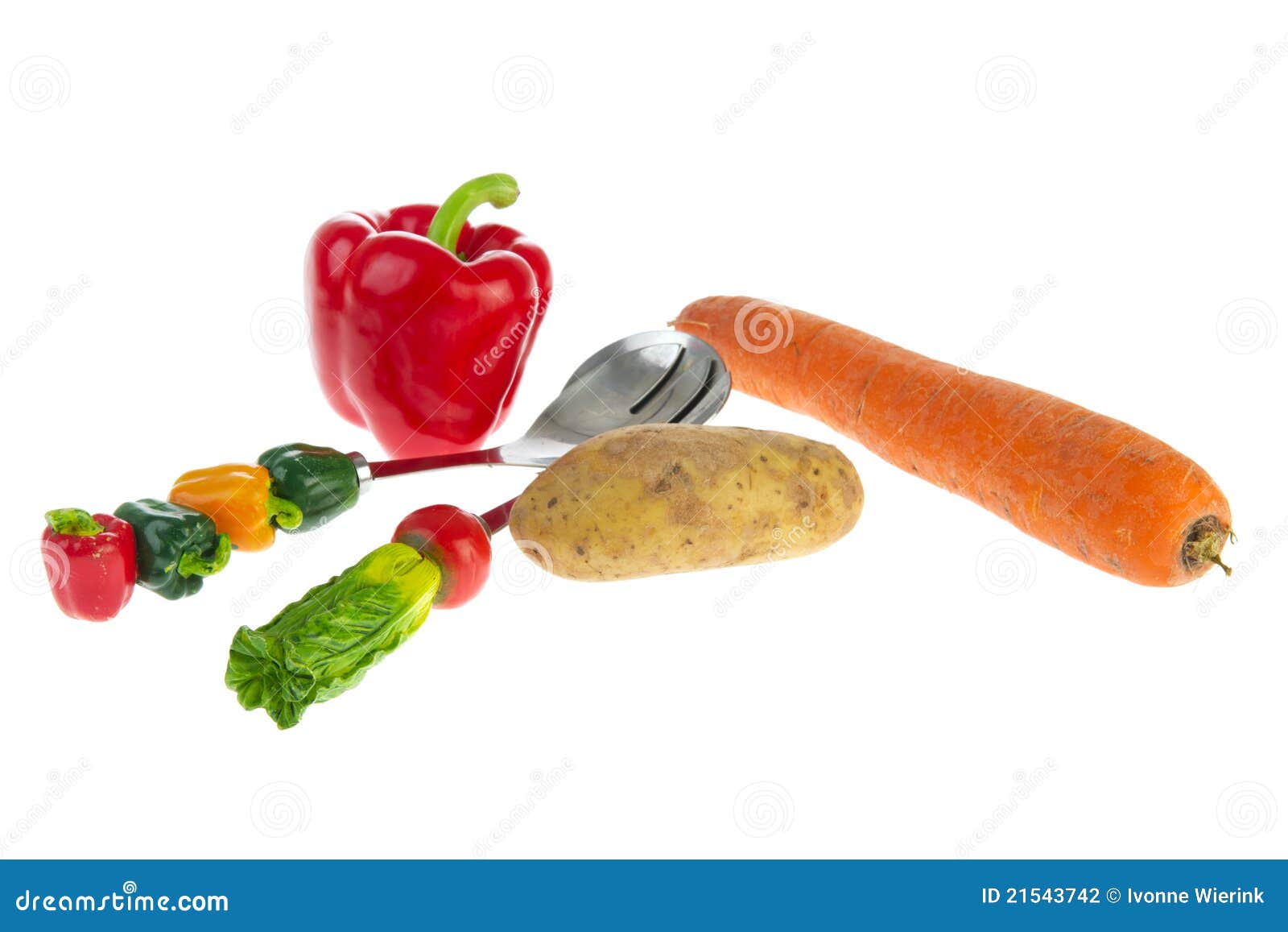 Varie Verdure E Cucchiai Divertenti Fotografia Stock - Immagine di ...