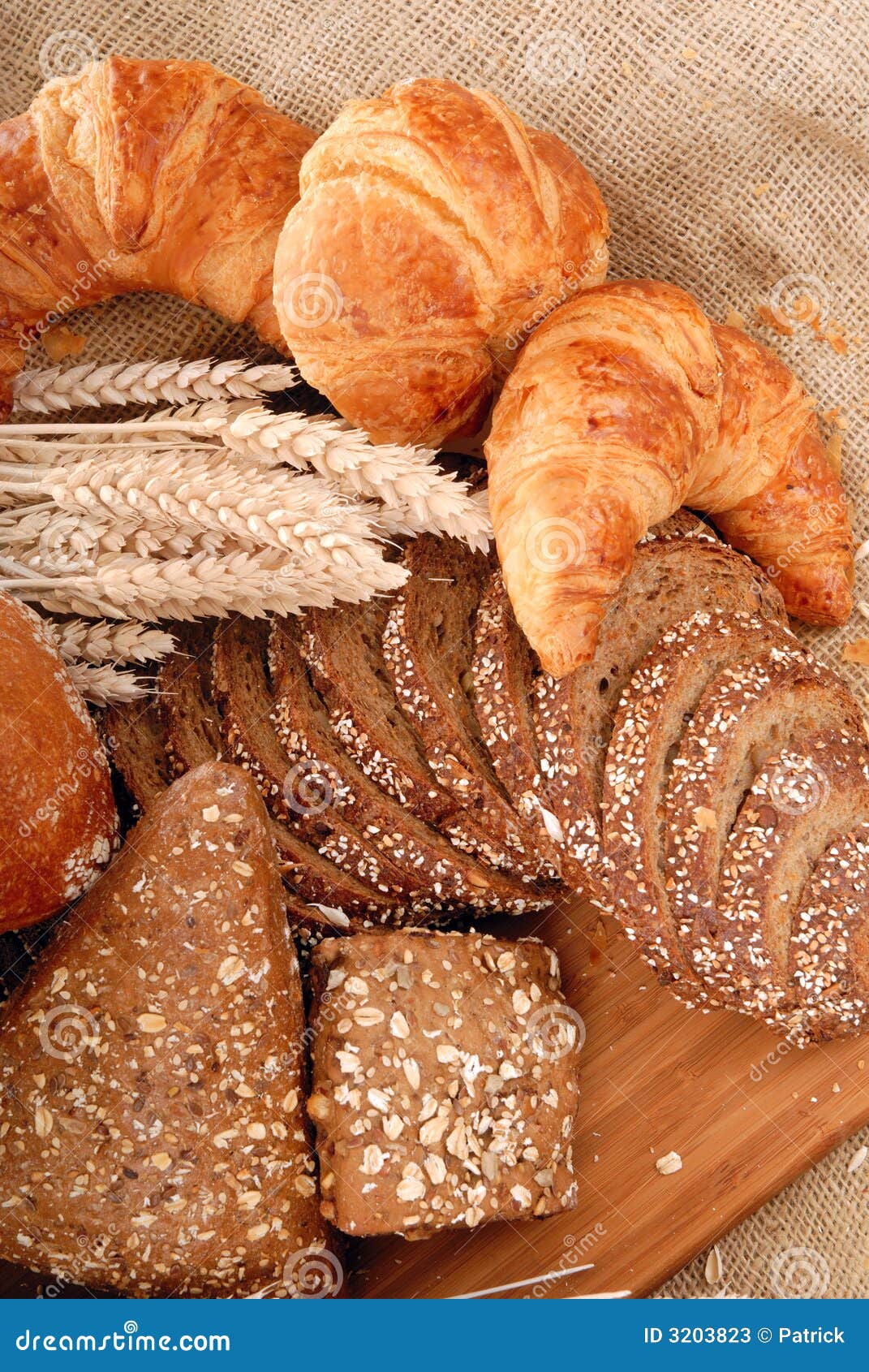 Varied bread display stock image. Image of corn, variety - 3203823
