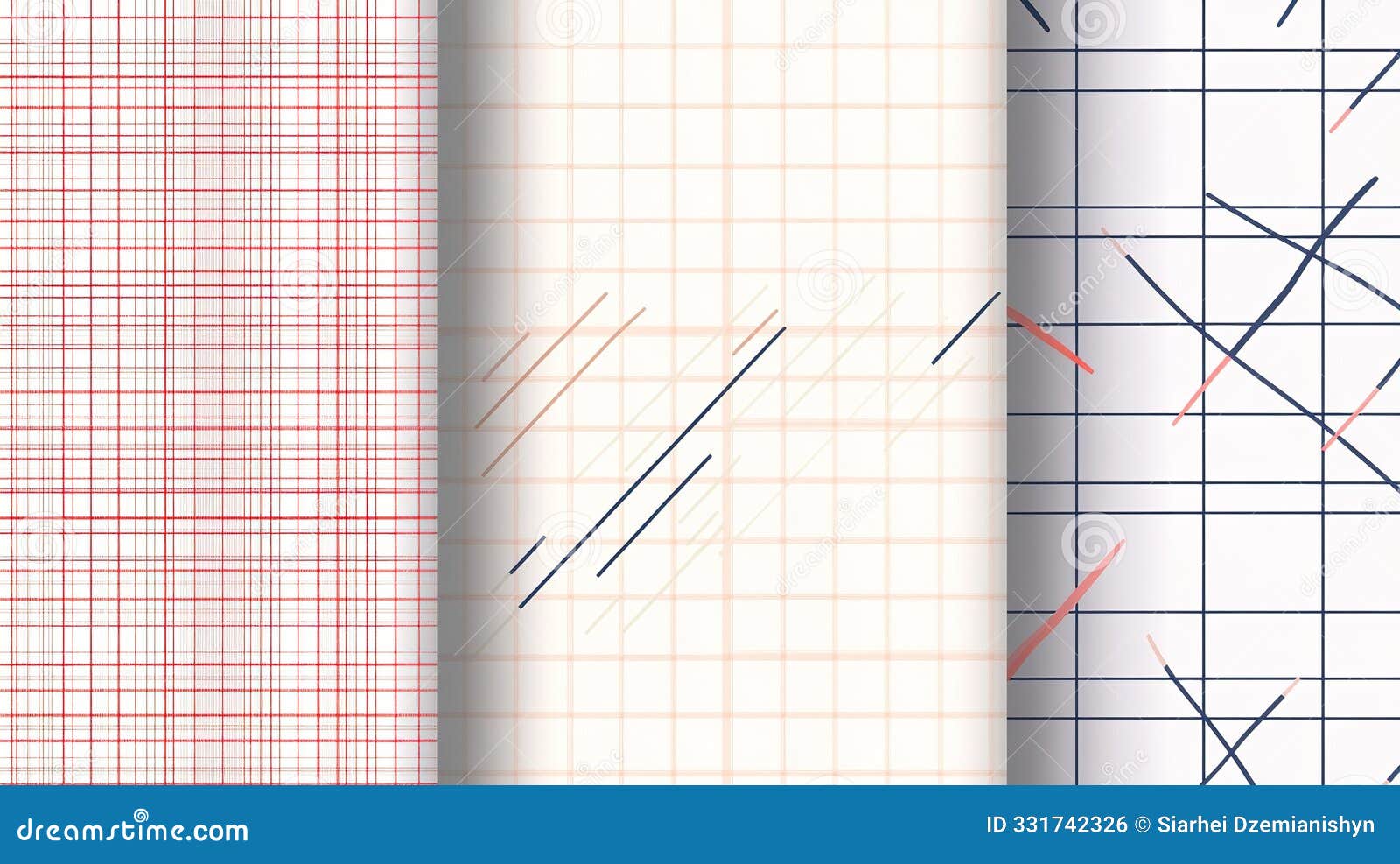 Varied Designs of Graph Paper Showcasing Different Grid Patterns and ...