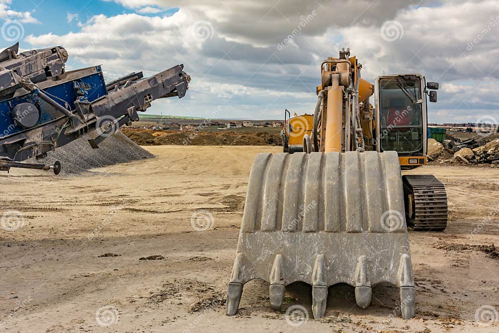 Varied Machinery in an Open Pit Mine Stock Image - Image of outdoors ...