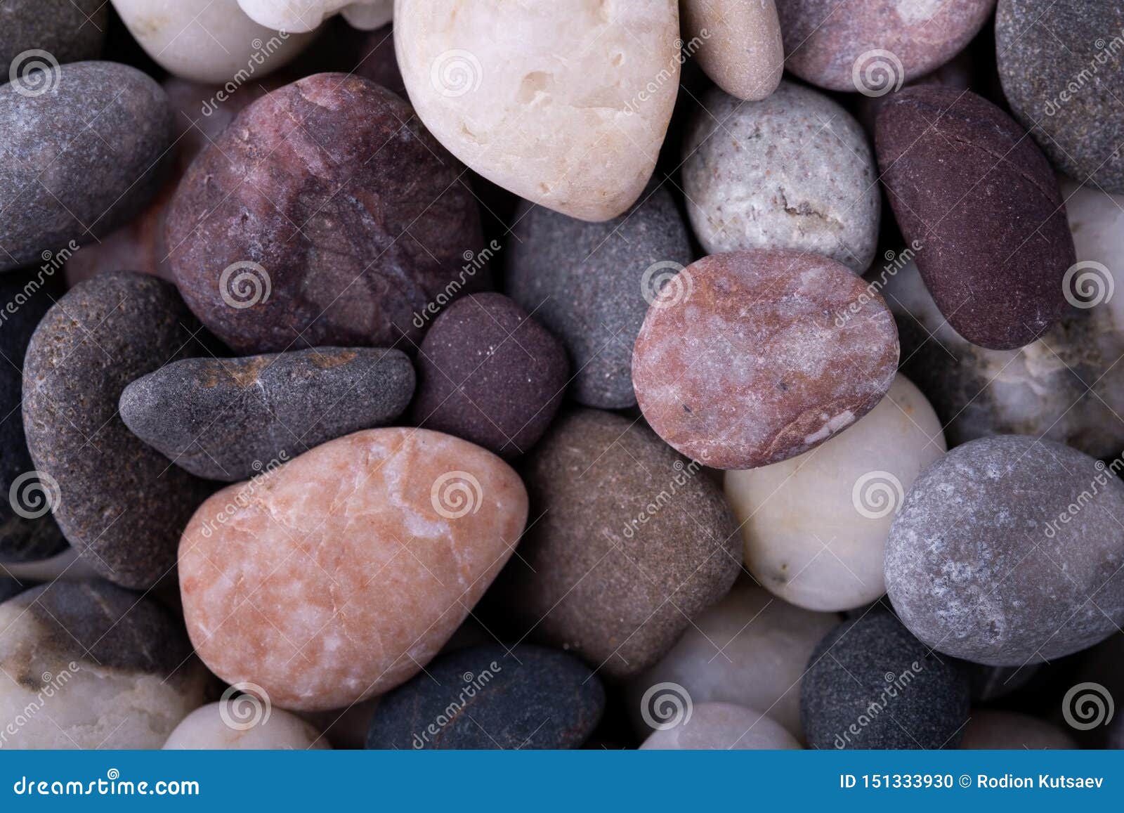 Varied Pebbles Top View Texture Stock Photo - Image of river, backdrop ...