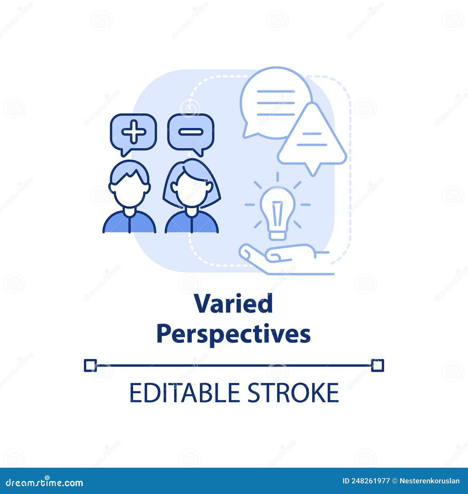 Varied Perspectives Light Blue Concept Icon Stock Vector - Illustration ... Varied Perspectives Light Blue Concept Icon Stock Vector - Illustration ...