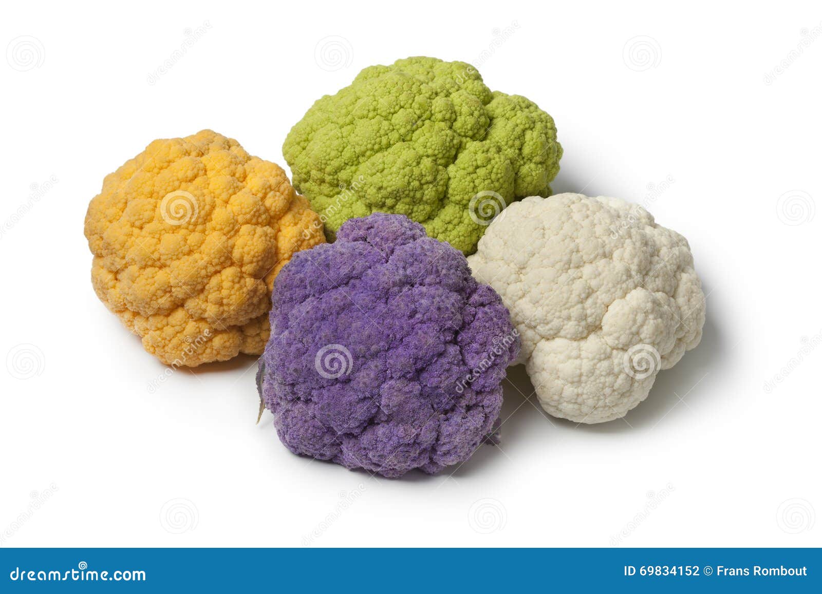 Variedad De Diversa Coliflor De Los Colores Foto de archivo - Imagen de ...