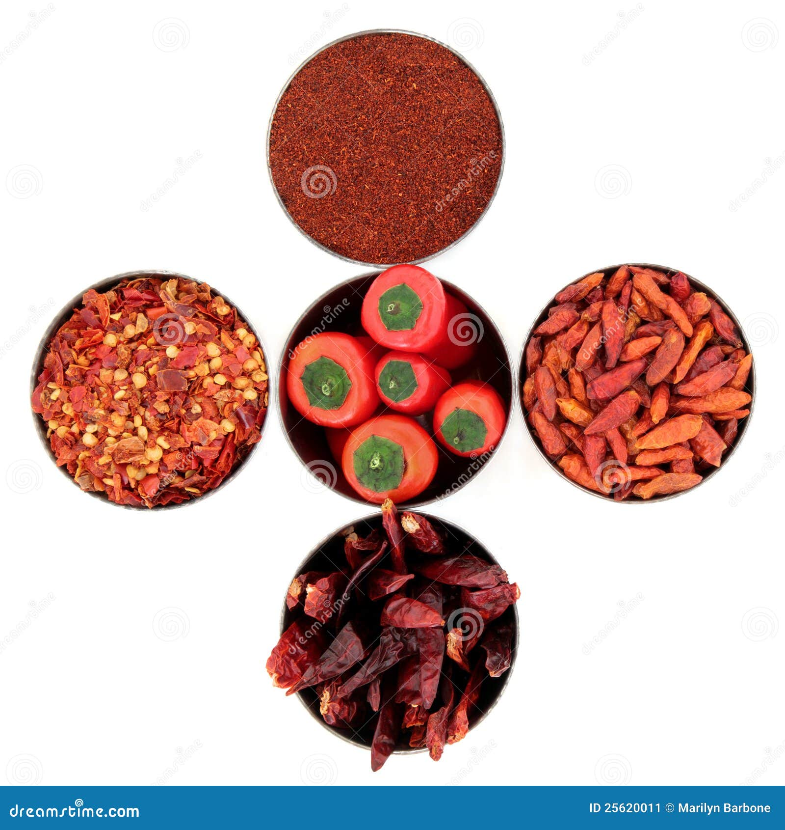 Variedad De La Especia Del Chile Imagen de archivo - Imagen de chile ...