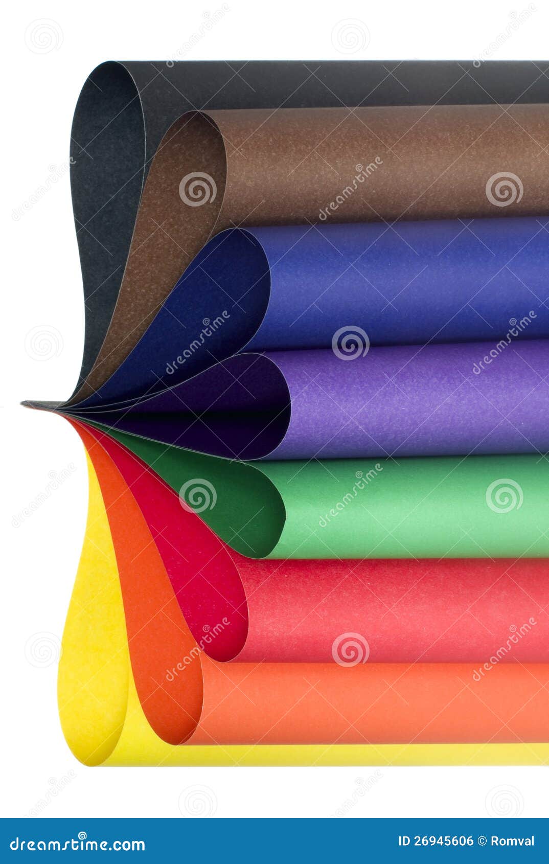 Variedad De Papel Del Color Foto de archivo - Imagen de grupo, tarjeta ...