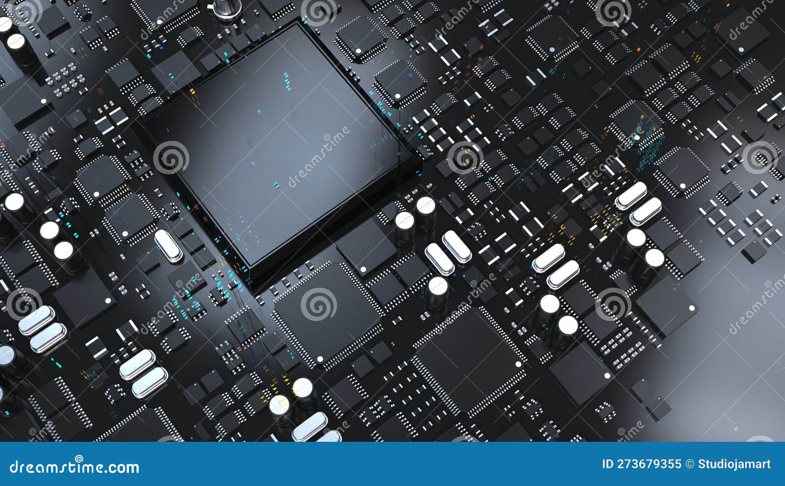 A Variedade De Diferentes Tipos De Chips E Componentes Eletrônicos ...
